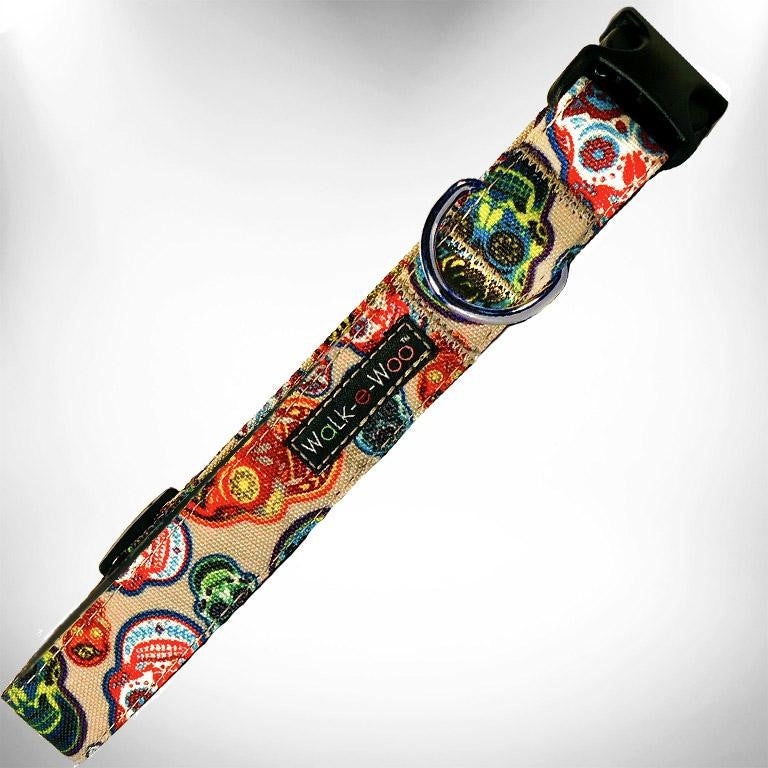 Walk E Woo Day Of The Dead Skulls Collar - Los Angeles, CA - West ...